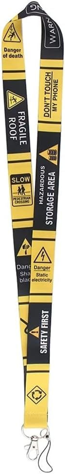 Safety Warning Hazard Health & Safety Funny Student Lanyard ID Card ...