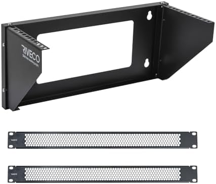 Amazon.com: RIVECO 4U Wall Mount Rack for Network. Reinforced Heavy ...