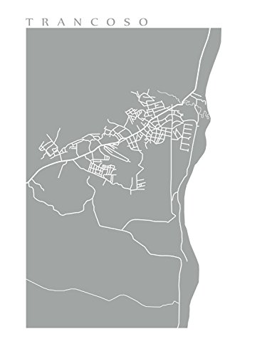 Amazon.com: Trancoso Map Print : Home & Kitchen