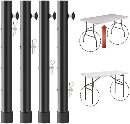 Amazon.com: Herbert-fty 8-Pack Folding Table risers for Folding Tables ...