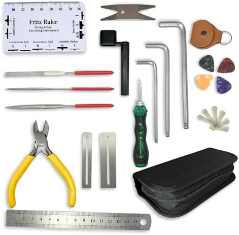 Amazon.com: JUNYAOHSU 26pcs Guitar Tools Kit, Guitar Repair Tools Set ...