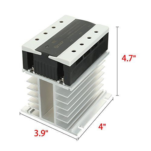 sourcingmap DC to AC Relay 40A 3-32VDC to 40-440VAC Thermal Compound 3 ...