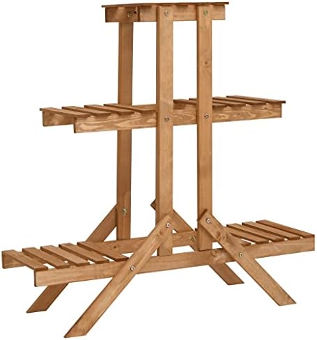 Plant Stand 83 x 25 x 83 cm Fir Wood : Amazon.com.be: Garden