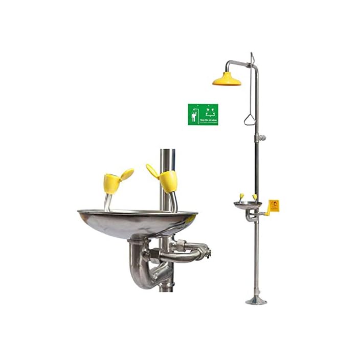 Buy CGOLDENWALL Emergency Eye Wash Staion with Shower Combination ...