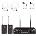 Amazon.com: innopow 200-Channel Wireless Lavalier Microphone, Dual UHF Bodypack Cordless ...