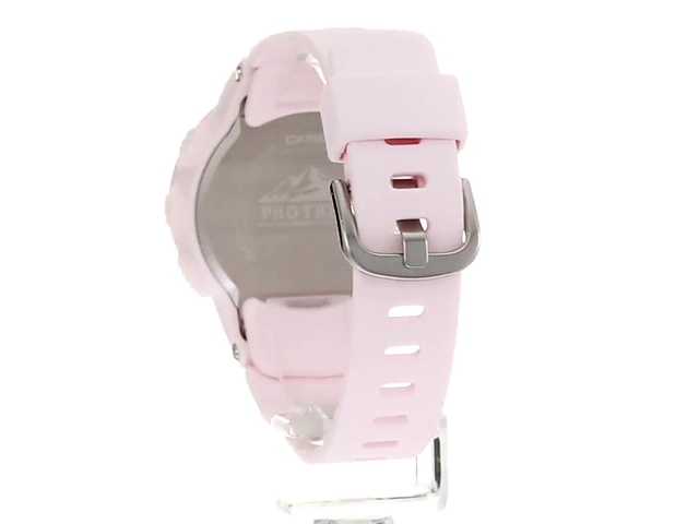 Watch Casio Women＇s Pro Trek Quartz Watch with Resin Strap, Pink, 22.5 ...