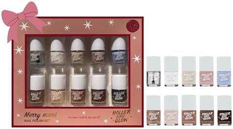 Amazon.com : Holler And Glow Merry Mani Miniature Nail Polish Valentine ...