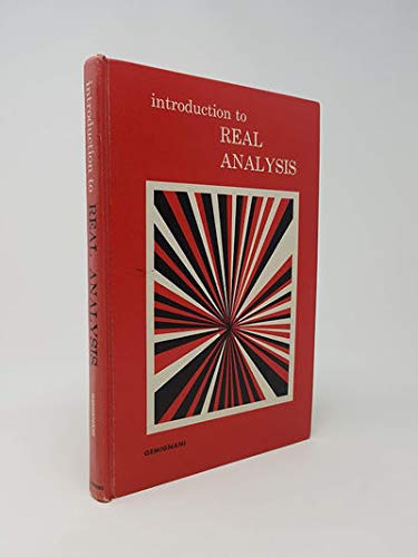 Introduction to real analysis: Michael C Gemignani: 9780721640952 ...