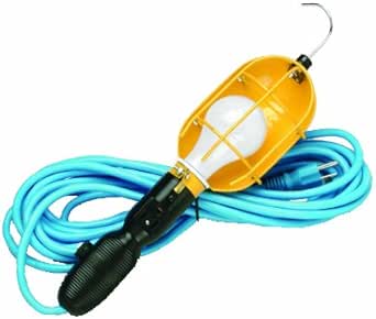 Alert TLP-50GM-CB Incandescent Trouble Light with Outlet, Metal Guard ...