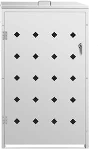 Amazon.com : Premium Outdoor Stainless Steel Bin Enclosure - Weather ...