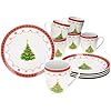 MamboCat Weihnachtstraum 12tlg Frühstücksset I Je 6x kleine Frühstücksteller & Kaffeebecher ...