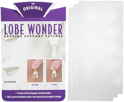 Amazon.com: Lobe Wonder - The ORIGINAL Ear Lobe Support Patch for ...