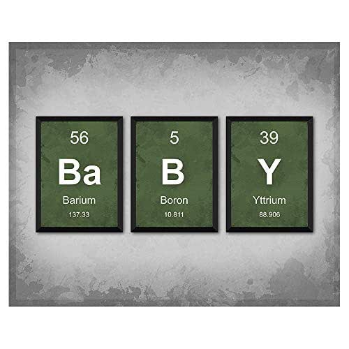 Amazon.com: BABY Periodic Table of Elements Babies Nursery Decor Prints ...