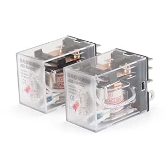 Amazon.com: Baomain 2PCS JQX-13F/2Z General Purpose Power Relay, DPDT 8 Pins Electromagnetic ...