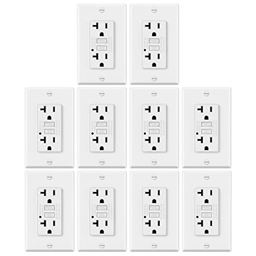 Snapklik.com : 10 Pack - ELECTECK 20 Amp Non-Tamper Resistant GFCI ...