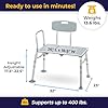 Amazon.com: Drive Medical 12011KD-1 Tub Transfer Bench For Bathtub ...