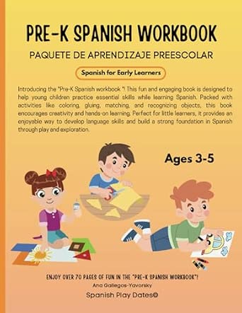 Amazon.com: Spanish Activity Book for ages 3-5: Engaging Activities for ...