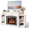 Amazon.com: VINGLI Electric Fireplace with Mantel, Fireplace TV Stand ...