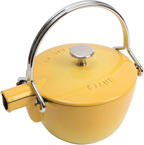 Amazon.com | Staub Round 1 Quart Teapot, Lemon: Staub Yellow: Teapots