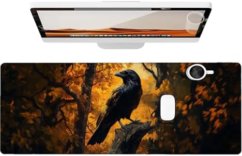 Amazon.com: Majestic Raven Gaming Mouse Pad, Large Office Desk Mat ...