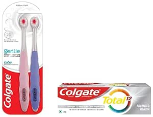 Buy Colgate Gentle UltraFoam Ultra Soft Bristles Manual Toothbrush for ...