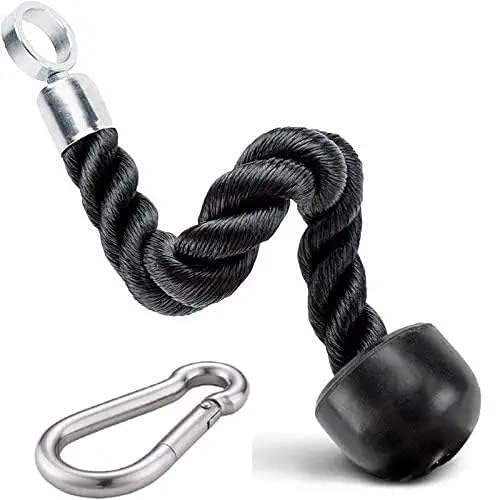 KMT Pull Down/Extension Single Triceps Rope Handle, Gym Cable Machine ...