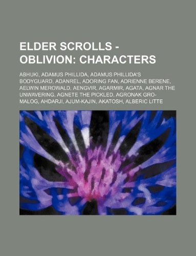 Amazon.co.jp: Elder Scrolls - Oblivion: Characters: Abhuki, Adamus ...