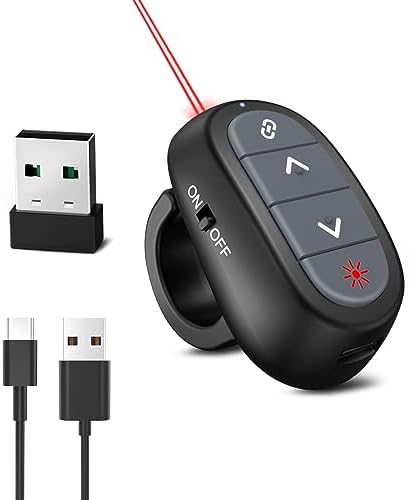 Amazon.com: Presentation Clicker PowerPoint Wireless Presenter Remote ...