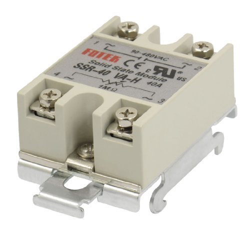 3NH® SSR-40VA-H AC 90-480V 40A Solid State Relay Regulator SSR DIN Rail ...