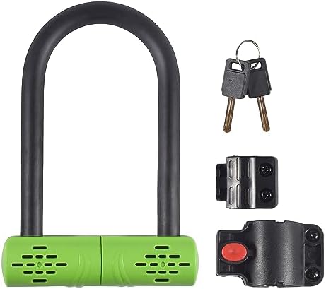 YKUKIZEE Heavy Duty Bike D Lock High Security, Anti Theft Bike U-Lock ...