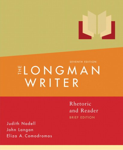 Amazon.com: Longman Writer: Rhetoric, Readerd Research Guide, Brief ...
