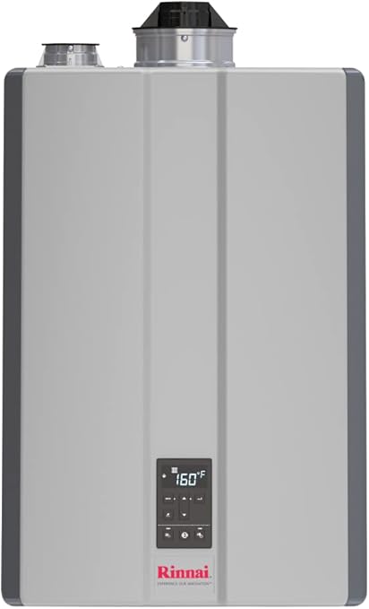 Rinnai i120CN Condensing Gas Boiler, Whole Home Heating and Water Natural Gas Heater with Space ...