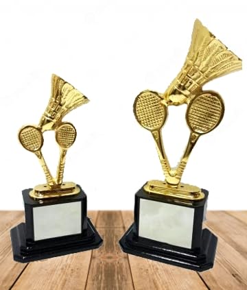 Metal Badminton Trophy, Sport Trophy. : Amazon.in: Sports, Fitness ...