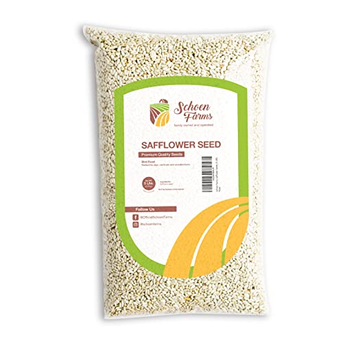 Schoen Farms Bright White Safflower Seed (7 LBS) | Amazon price tracker ...