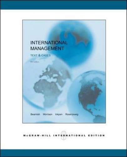 International Management: Text and Cases: Beamish: 9780071151405 ...