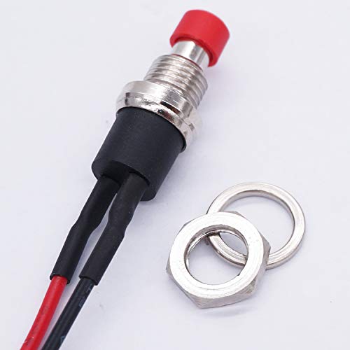 Snapklik.com : 4Pcs Latching Push Button Switch 3A 250V AC 2 Pins Self ...