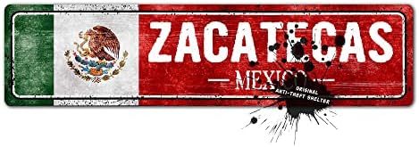 Amazon.com: Vintage Mexico Flag Sign, La Cantina - Mexico - Mexican ...