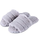 Amazon.com | Home Slipper Women's Soft Fleece Indoor Non-Slip House ...
