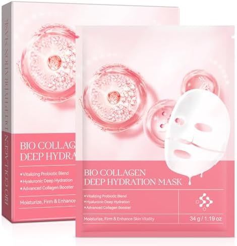 Amazon.com : Bio-Collagen Real Deep Mask, Collagen Face Mask, Hydrating ...