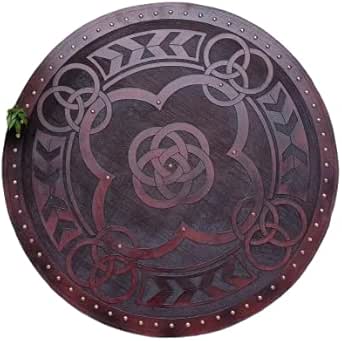 Amazon.com: Medieval Wooden | Viking Celtic Scottish | Targe Round ...