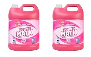 ALL BRIGHT Liquid Detergent Power Matic (5ltr) Suitable for Top-Load ...