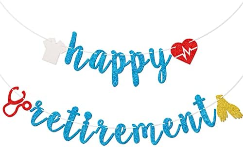 Amazon.com: Happy Retirement Banner, Doctor Nurse Retirement Banner ...