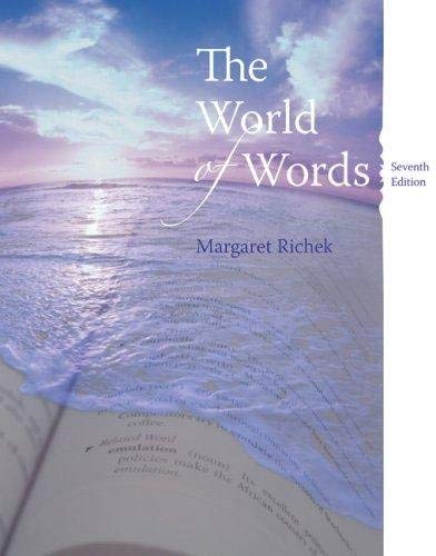 Amazon.com: The World of Words, 7th Edition: 9780547203805: Margaret ...