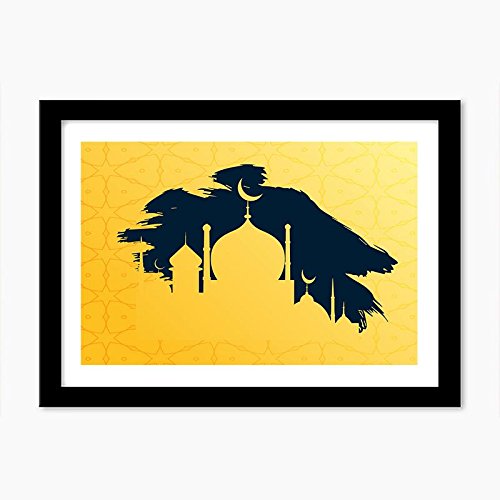 PosterGully- Islamic Art Mosque Art Spiritual Posters Laminated Frame 8 ...