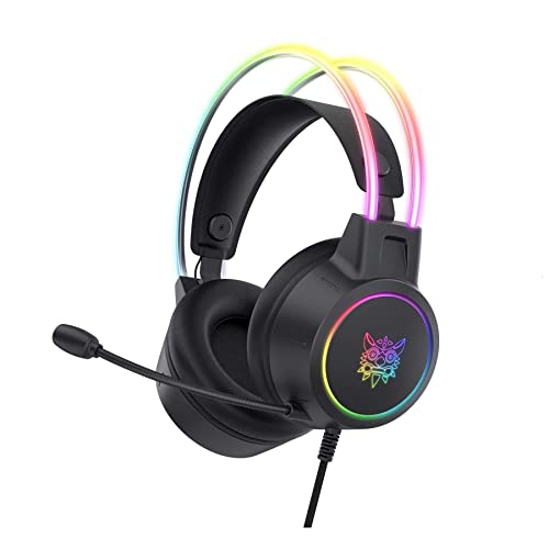 RUNMUS X15 Pro RGB Wired Gaming Headphone with Omnidirectional High ...
