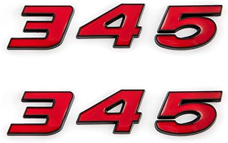 Amazon.com: UpAuto 2 pcs 345 Emblem Badge 3D Self-Adhesive Nameplates ...