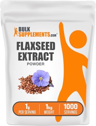 Amazon.com: BulkSupplements.com Flaxseed Extract Powder - Ground ...
