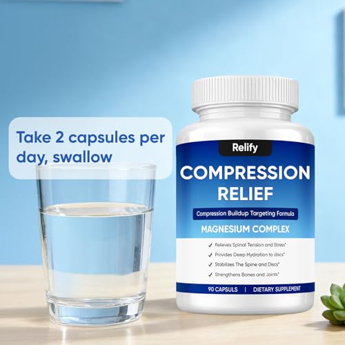 Relify Compression Relief Capsules, 1000mg Magnesium Complex Supplement ...
