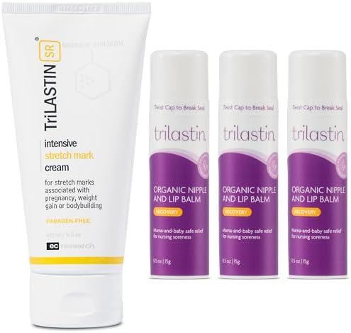 Amazon.com : TriLASTIN-SR Intensive Stretch Mark Cream (5.5oz) Bundle ...