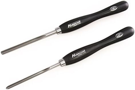 Hurricane Turning Tools, HSS, 3 Piece Bowl Gouge Set (1/4", 3/8" and 1/ ...